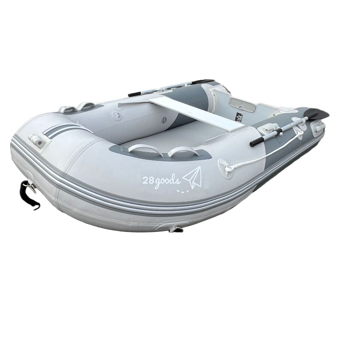 28GOODS Inflatable V-shaped Bottom Rubber Boat with Inflatable Keel and ...